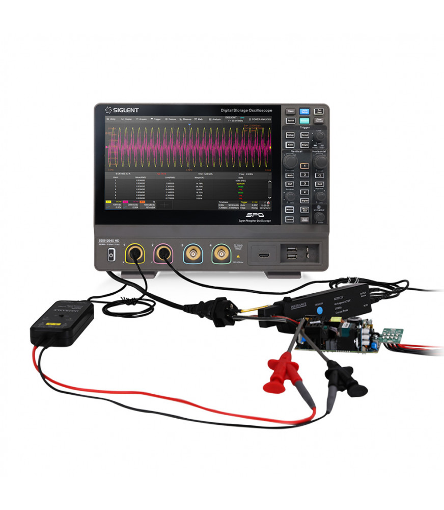 Siglent SDS1104X-HD Oscilloscope 4x100 MHz, 12 bits, 100 Mpts, écran ... Siglent SDS1104X-HD Oscilloscope 4x100 MHz, 12 bits, 100 Mpts, écran ...