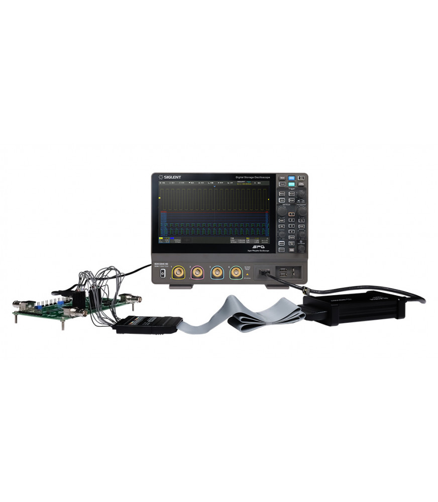 Siglent SDS1104X-HD Oscilloscope 4x100 MHz, 12 bits, 100 Mpts, écran ...