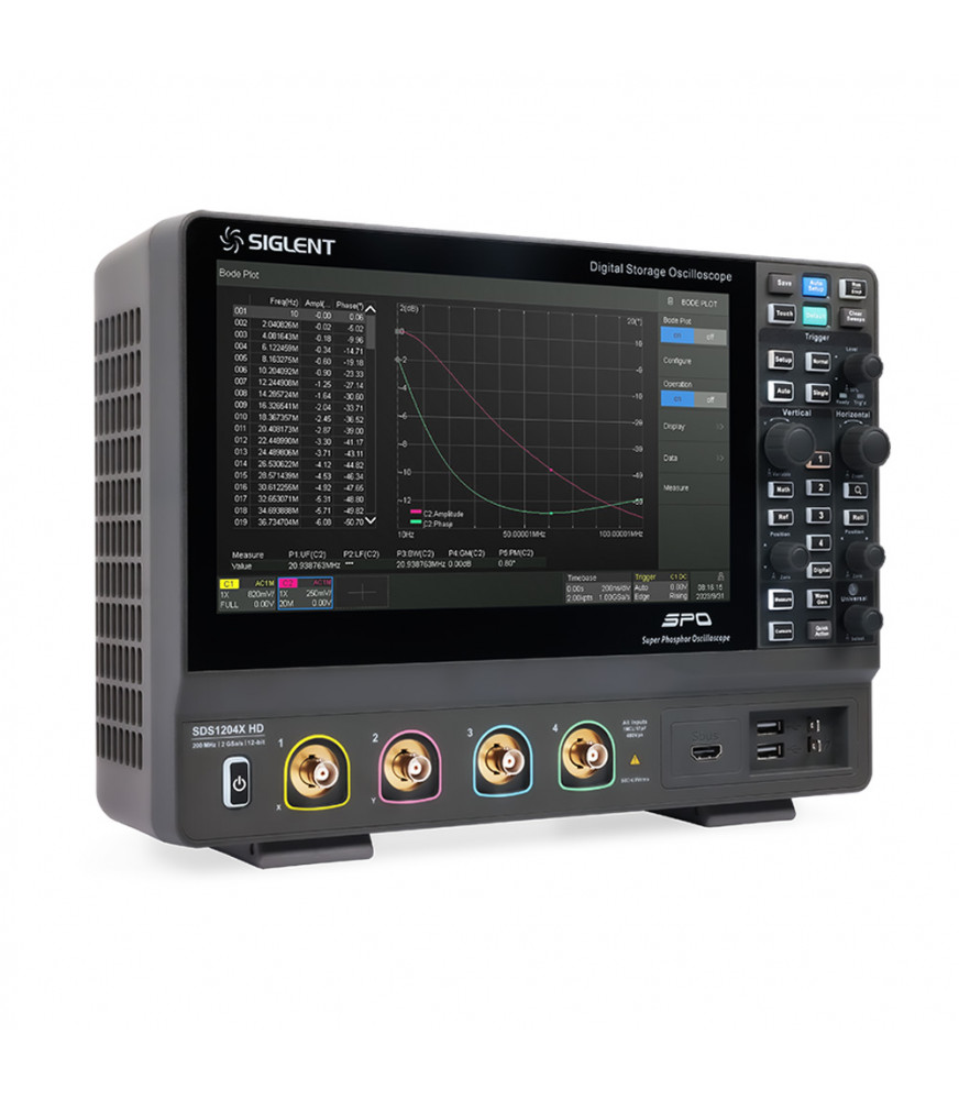 Siglent SDS1104X-HD Oscilloscope 4x100 MHz, 12 bits, 100 Mpts, écran ... Siglent SDS1104X-HD Oscilloscope 4x100 MHz, 12 bits, 100 Mpts, écran ...